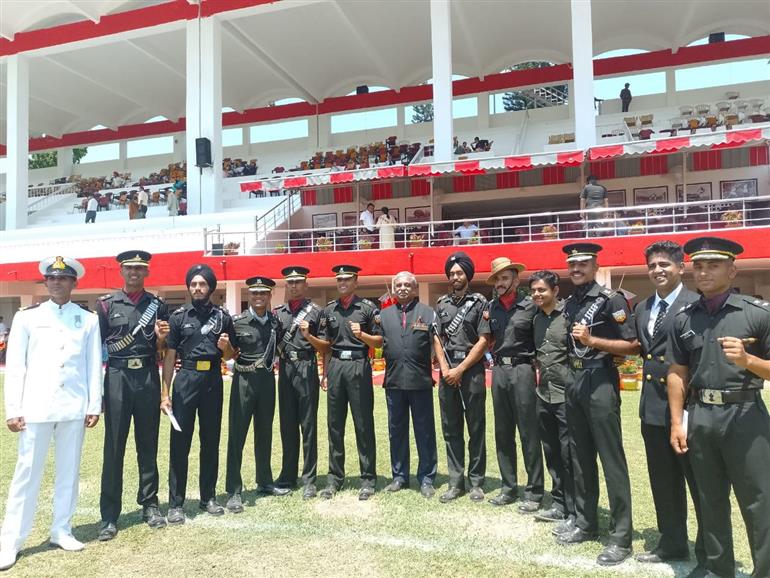 10 CADETS FROM MAHARAJA RANJIT SINGH AFPI COMMISSIONED INTO INDIAN ARMY