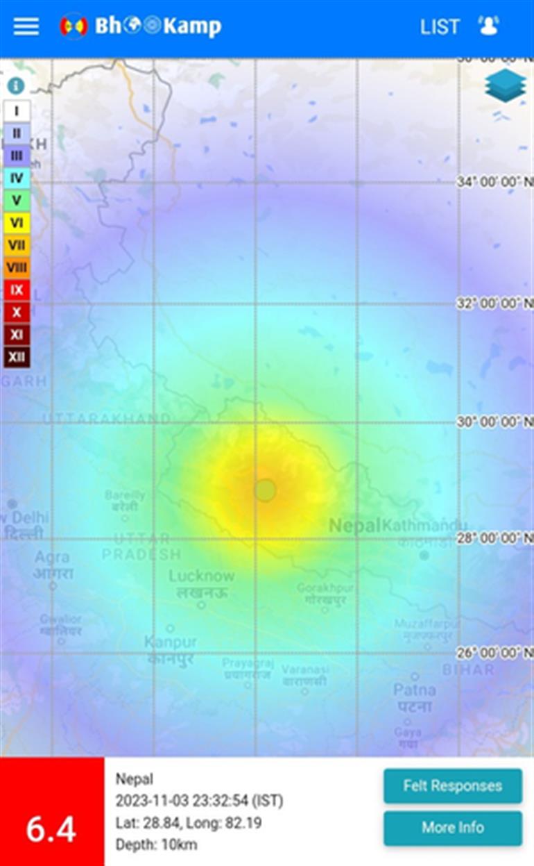 Quake in Nepal; tremors felt uptil Delhi-NCR