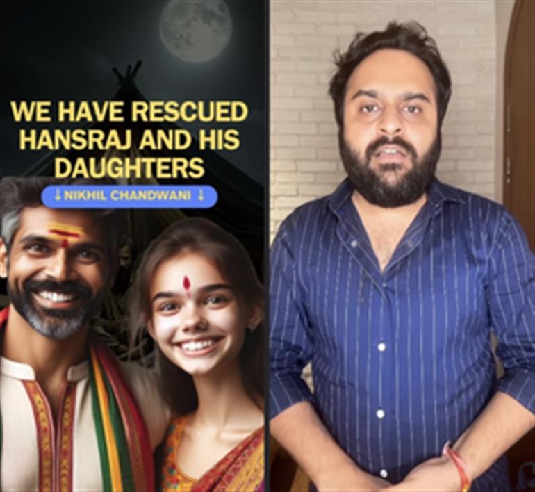 Nikhil Chandwani rescues Hansraj and his 2 daughters, a Pakistani Hindu ...