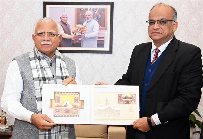 CM was presented with a postage stamp scented with the fragrance of ...